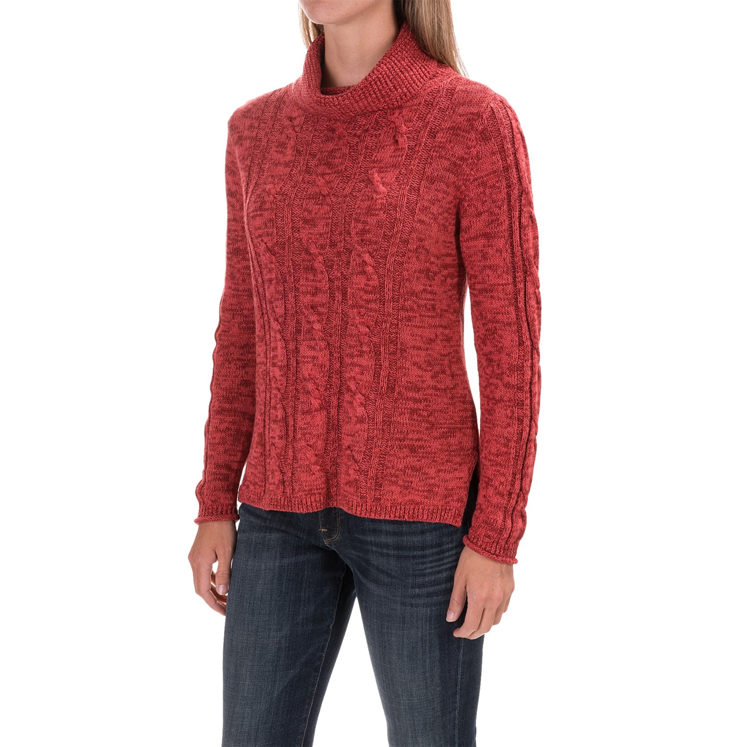 Nomadic Traders High-Low Turtleneck Sweater (For Women)