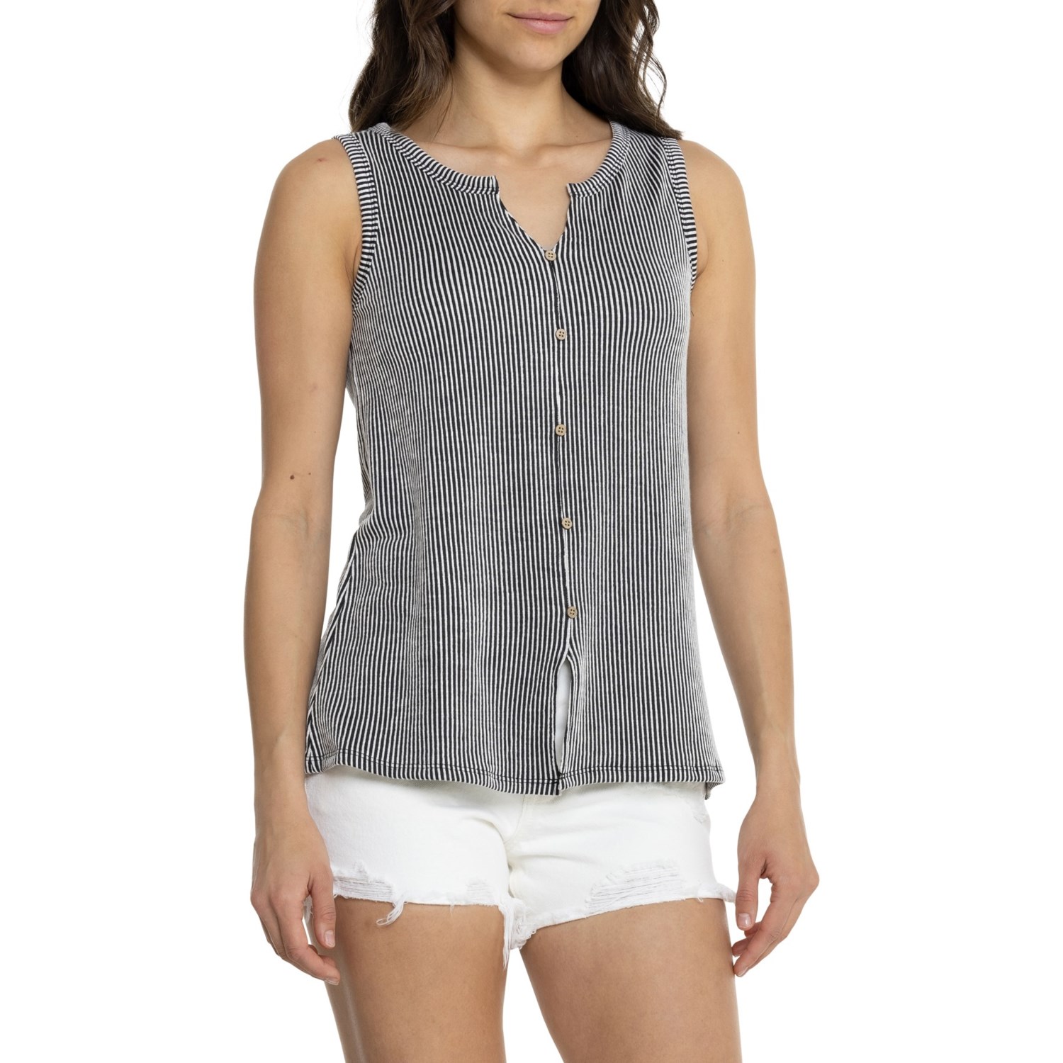North River Stripe Flowy Tank Top - Save 35%