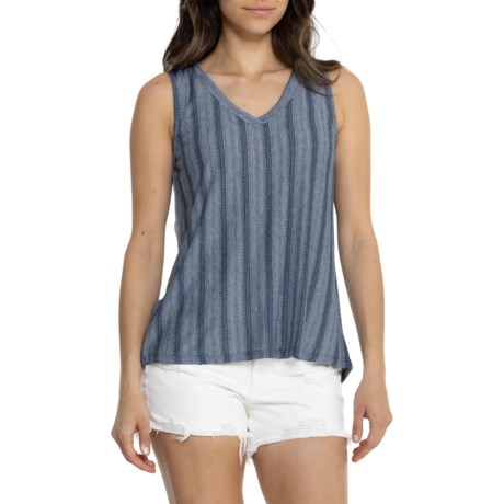 North River Striped V-Neck Tank Top - Save 35%