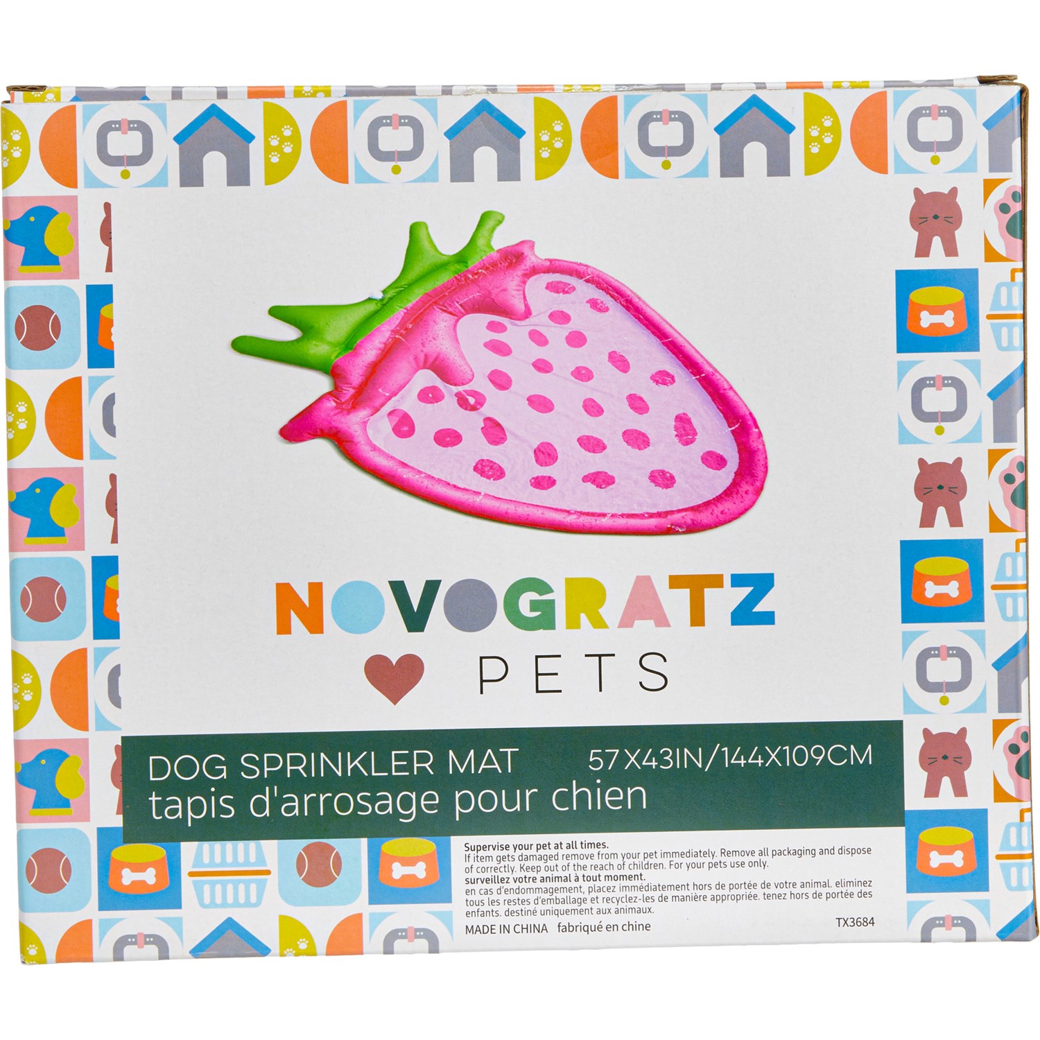 Novogratz Dog Sprinkler Mat - 57x43” - Save 61%