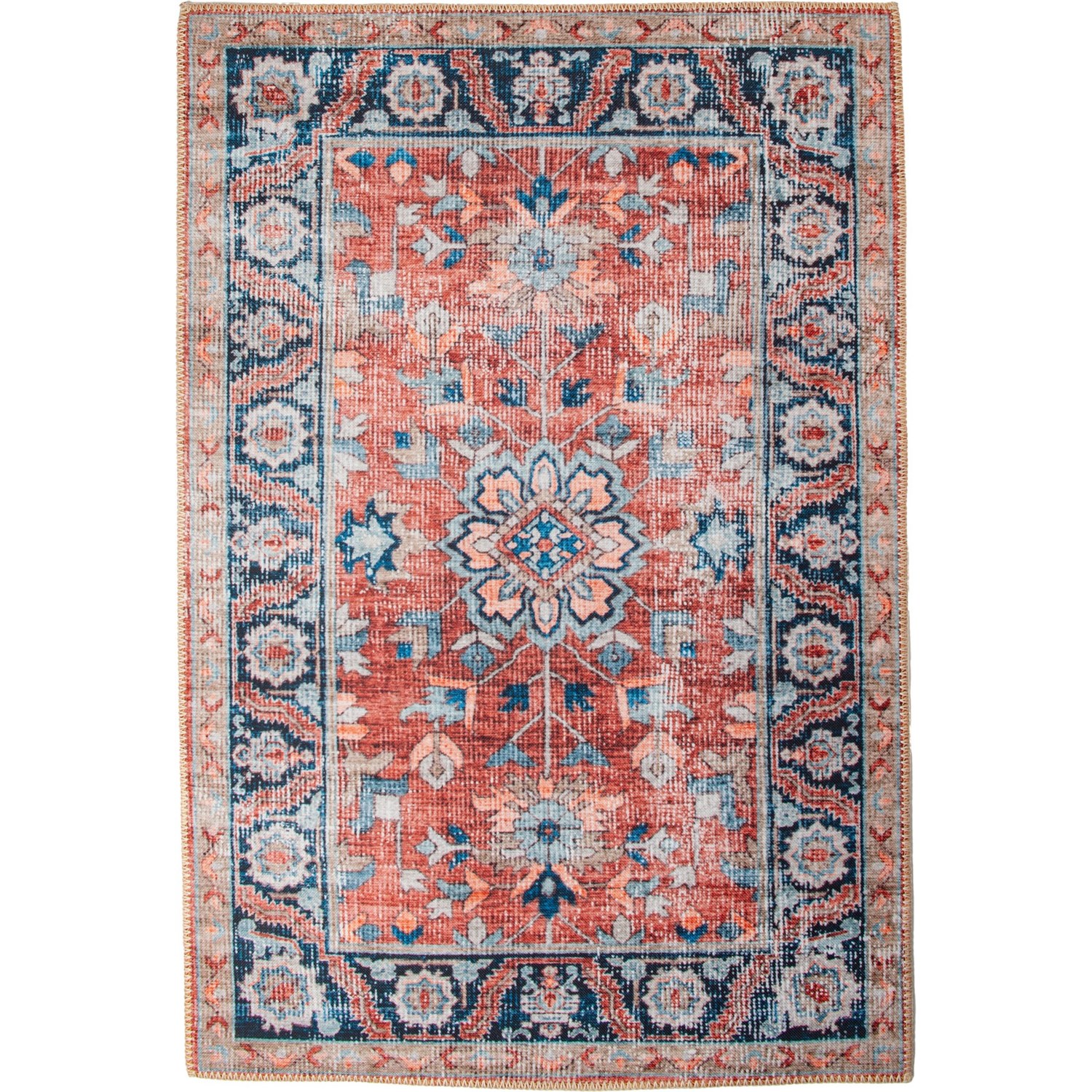 Novogratz Doheny Accent Rug - 2x3’, Rust - Save 50%