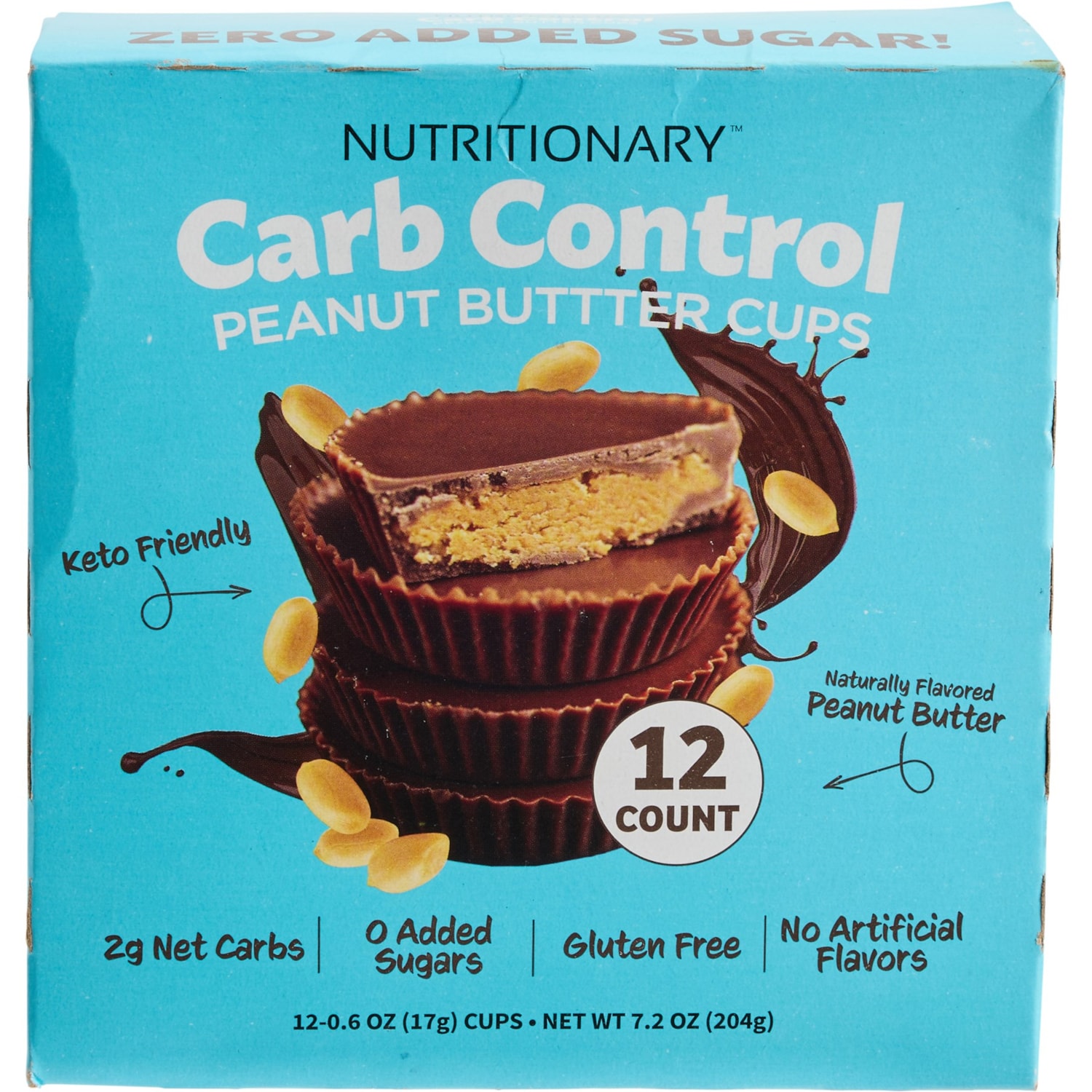 Nutitionary Carb Control Chocolate Peanut Butter Cups - 12-Pack - Save 27%