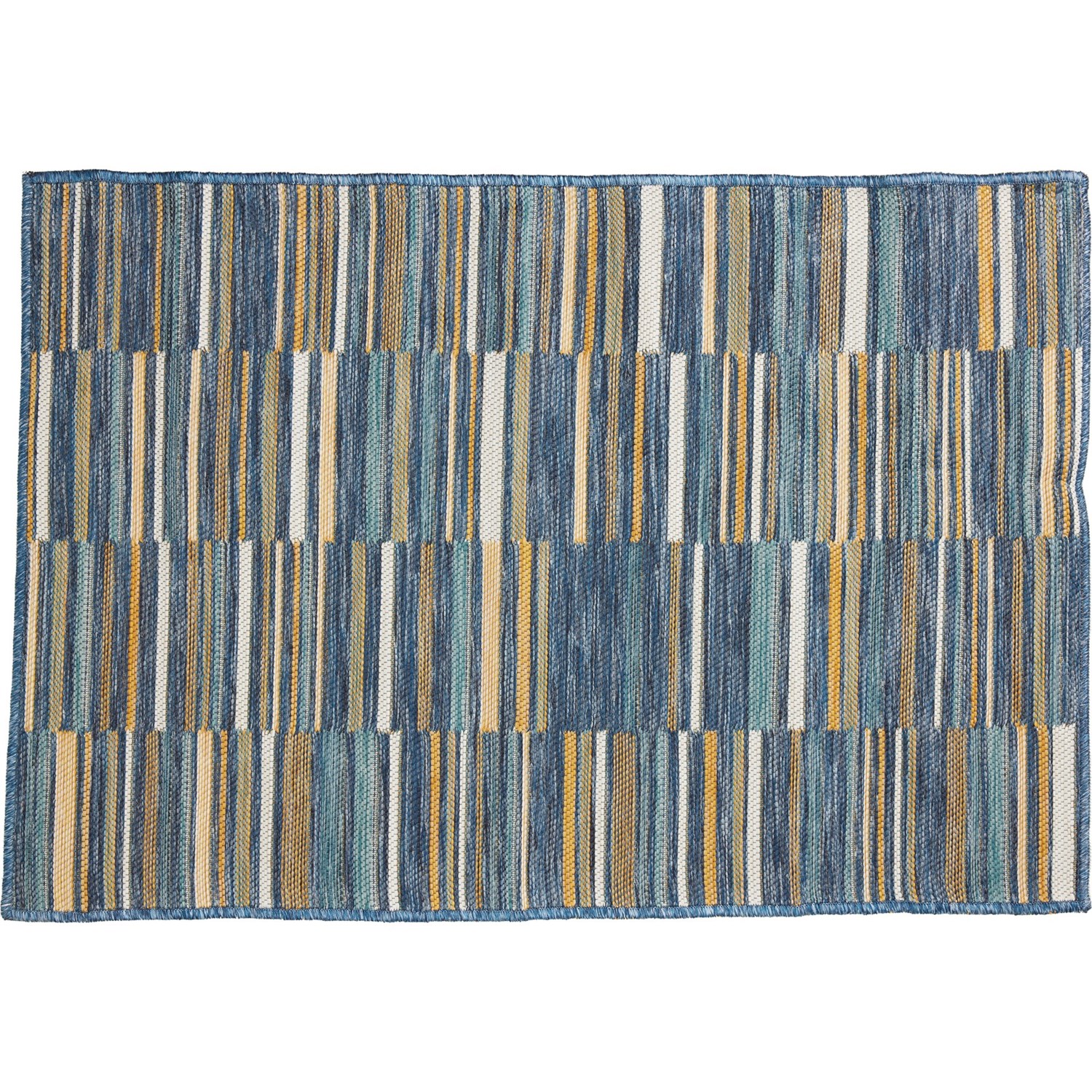 obeetee Lines Scatter Rug - 2x3’, Blue - Save 43%