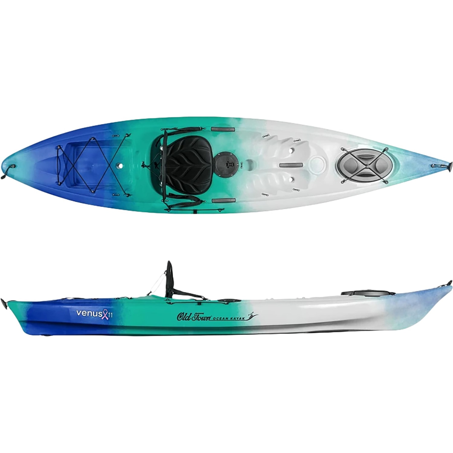 Ocean Kayak Venus 11 Recreational Kayak - 11’, Sit-on-Top, Factory ...