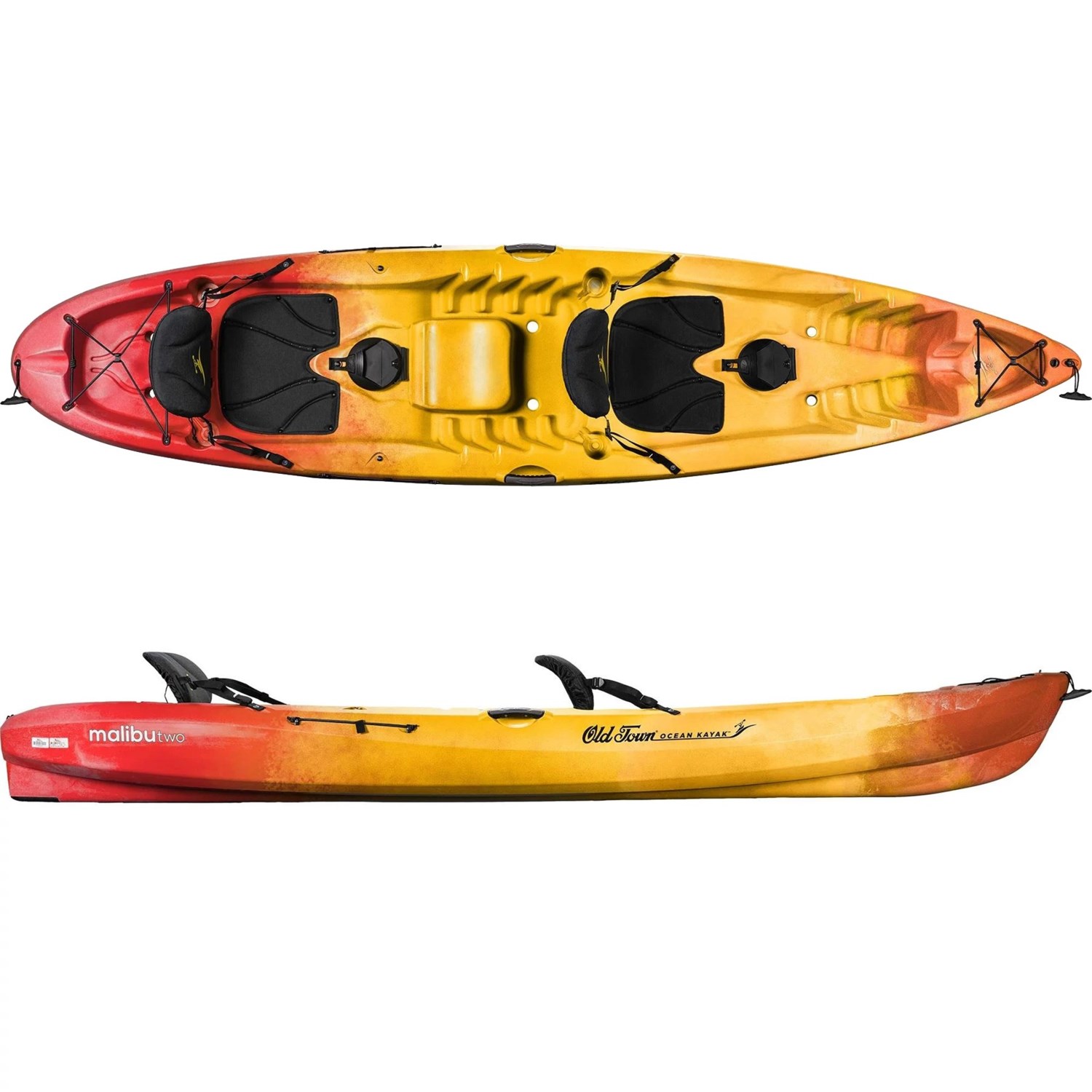 Old Town Malibu Two Tandem Kayak - 12’, Sit-on-Top - Save 30%