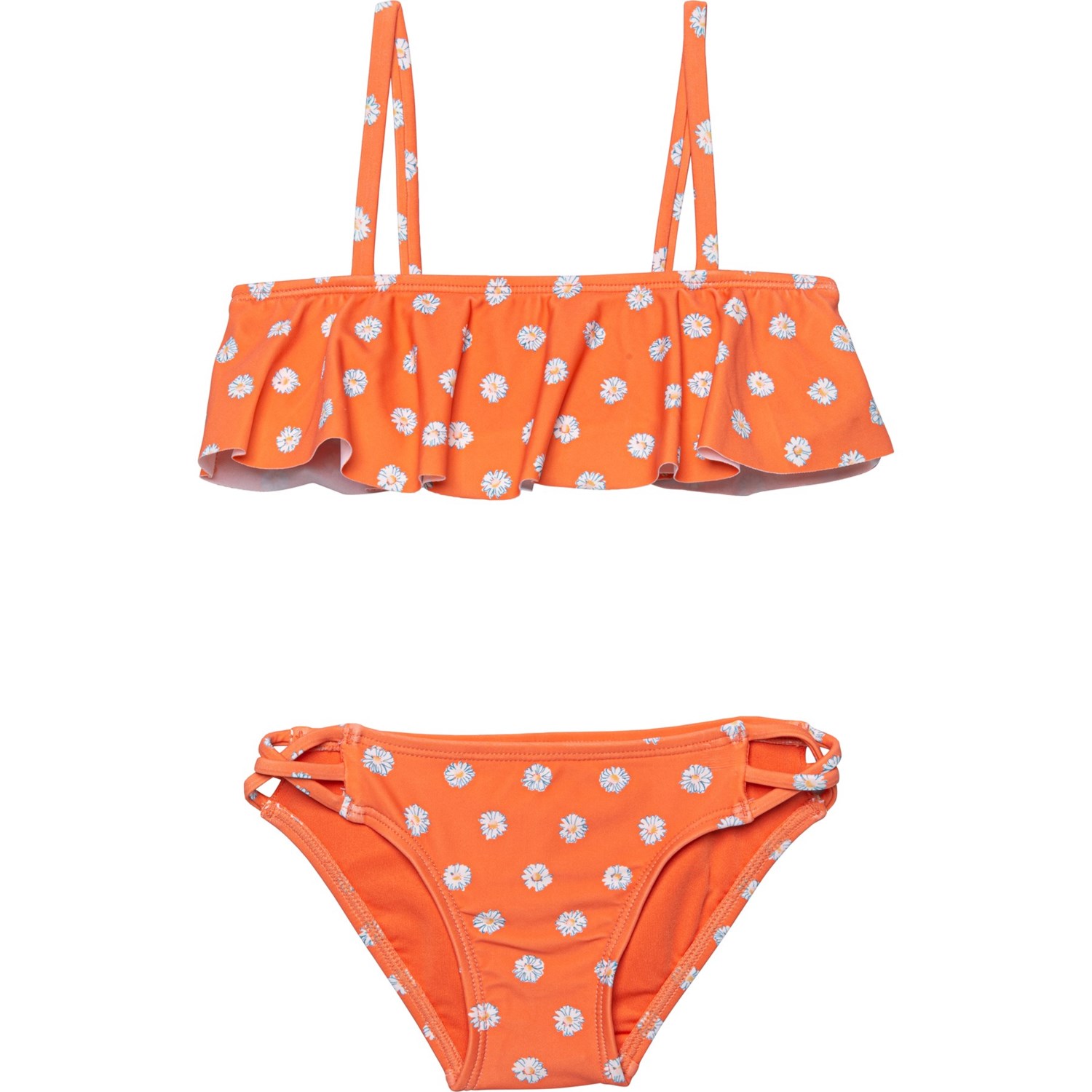 O'Neill Aster Daisy Ruffle Bikini Set (For Big Girls) - Save 82%