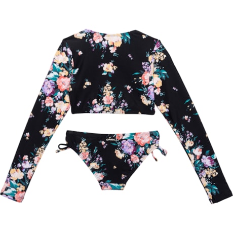 O'Neill Big and Little Girls Rosetta Crop Bikini Top and Bikini Bottoms ...