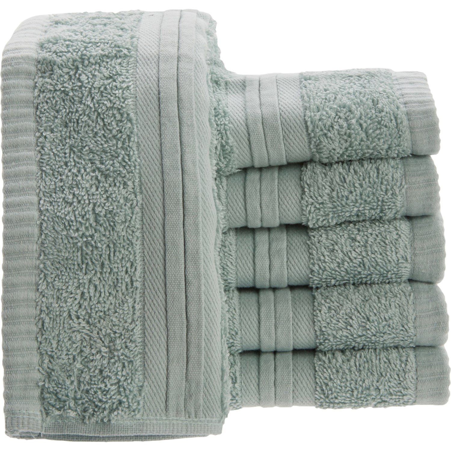 Organic Cotton Washcloths - 6-Pack, Cloud Blue - Save 50%