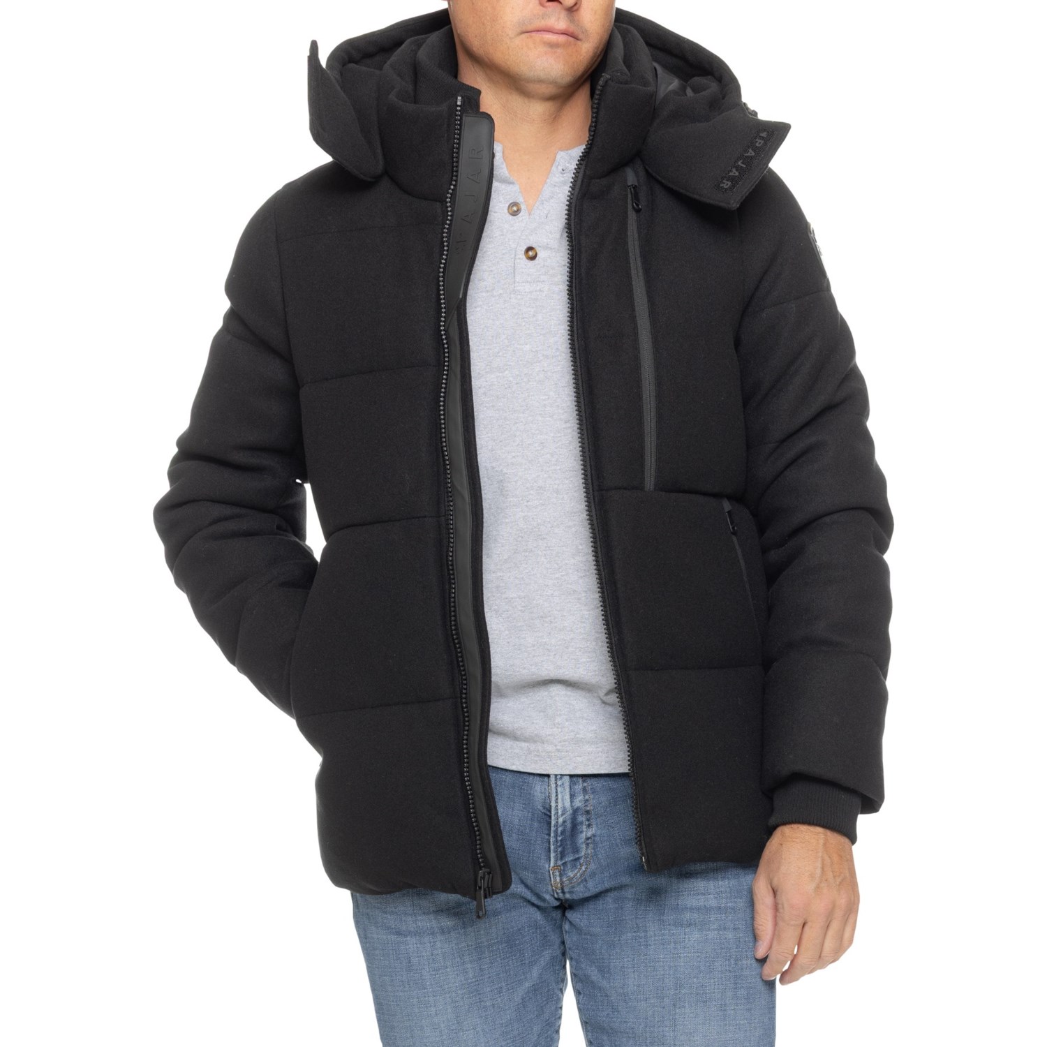Pajar Kepler Wool-Like Puffer Coat with Removable Hood - Insulated ...