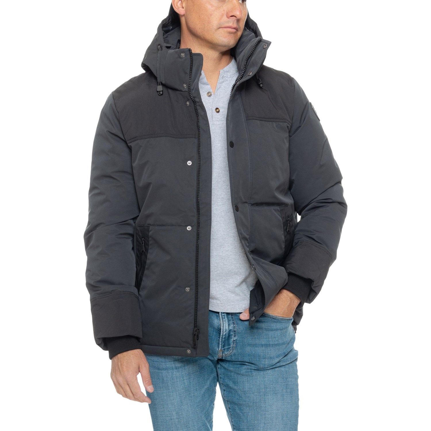 Pajar Wiyot Mixed-Media Hooded Puffer Jacket - Insulated - Save 53%