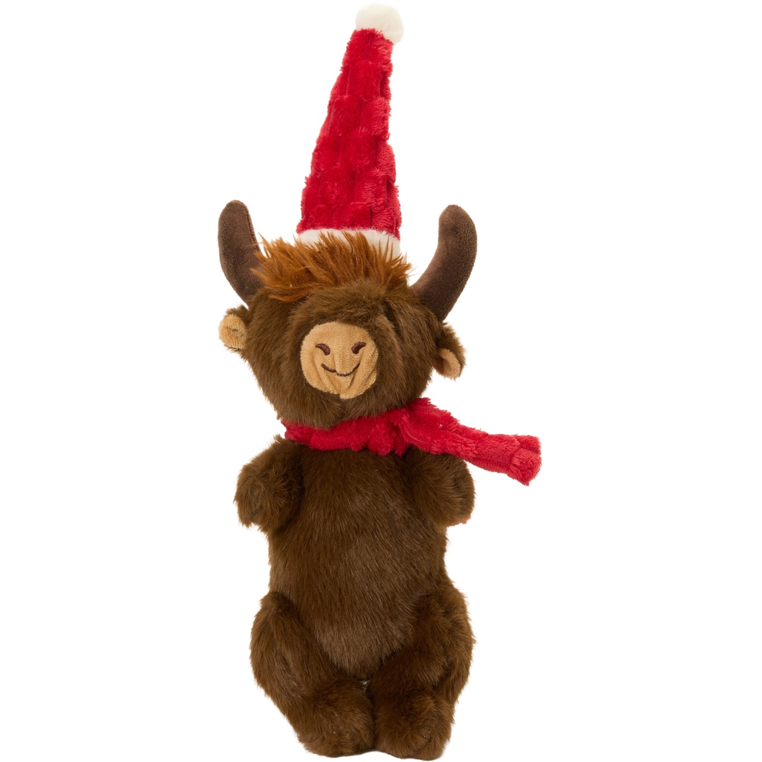 Pally Paws Highland Cow with Hat and Scarf Plush Dog Toy - 19" - Save 30%