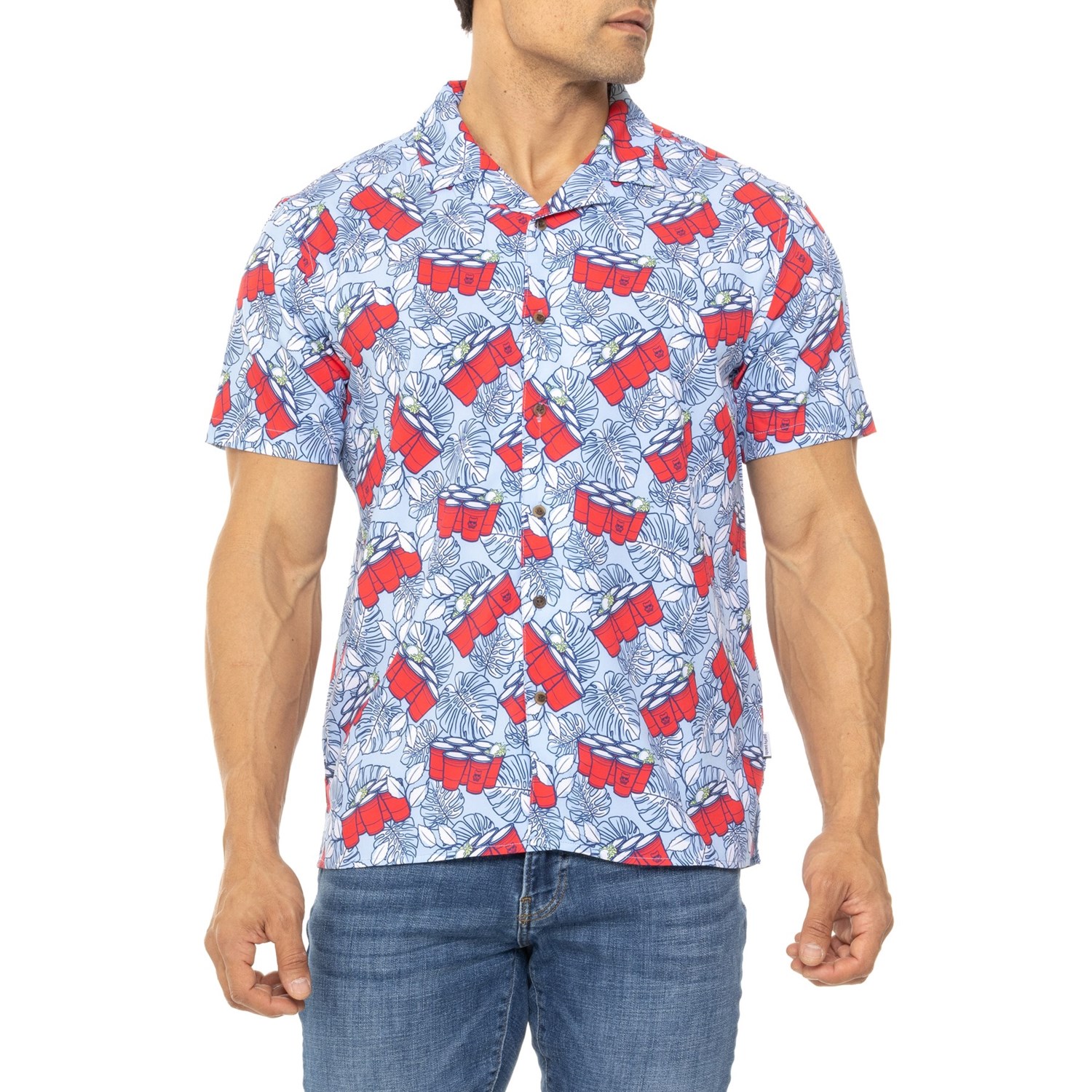 PARTY PANTS Wilmington High-Performance Woven Shirt - Short Sleeve ...