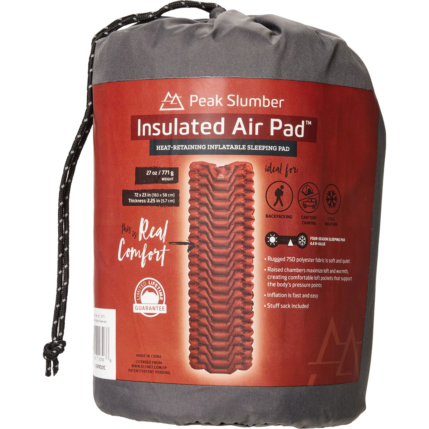 PEAK SLUMBER Air Sleeping Pad - Insulated - Save 37%