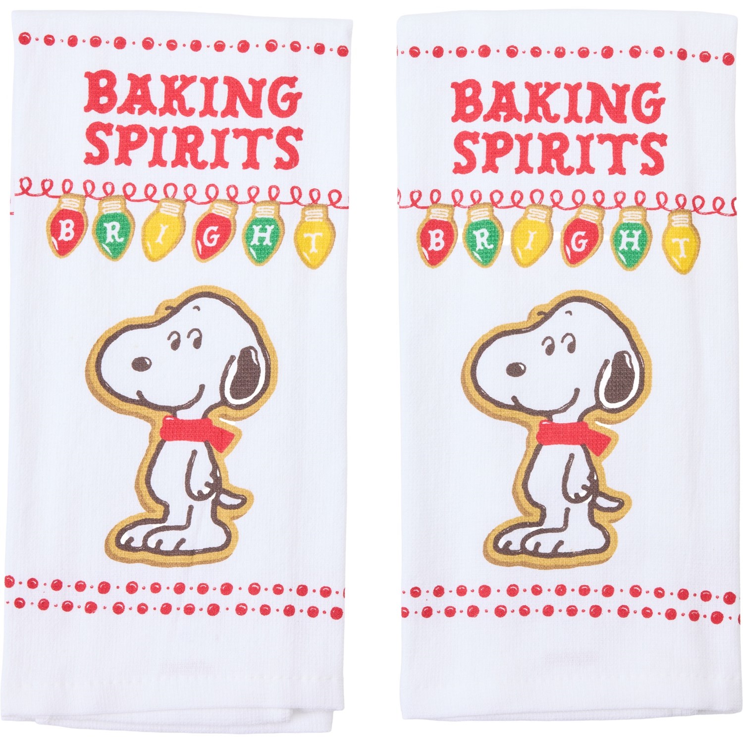 Peanuts Baking Spirits Snoopy Kitchen Towel Set - 2-Pack, 16x26” - Save 46%