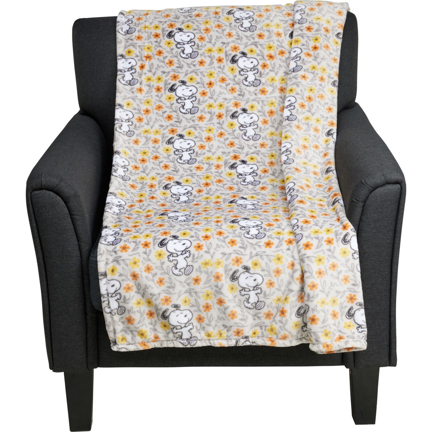 Peanuts Happy Snoopy Oversized Fleece Throw Blanket - 60x70” - Save 46%