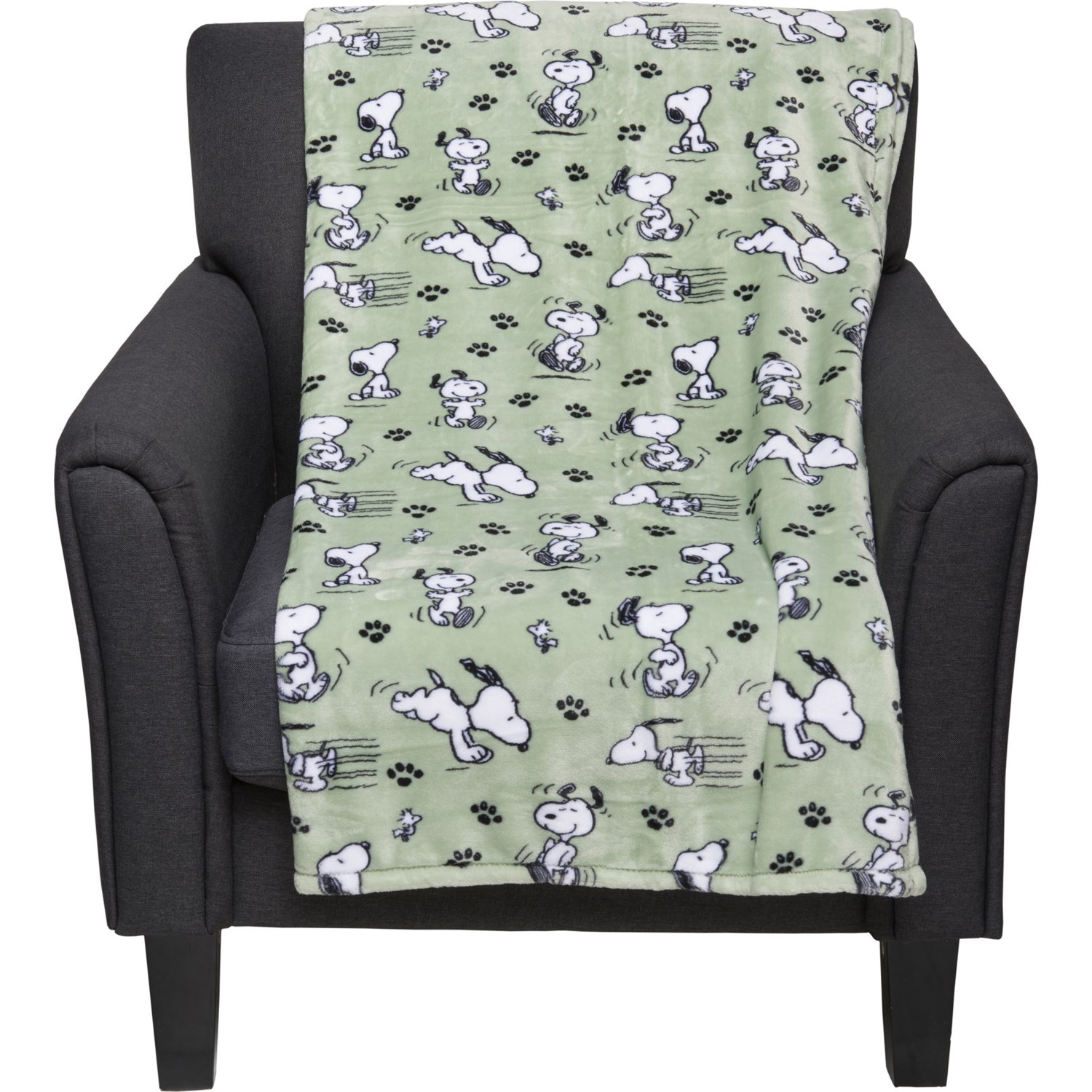Peanuts Poses and Paws Oversized Fleece Throw Blanket- 50x70” - Save 50%