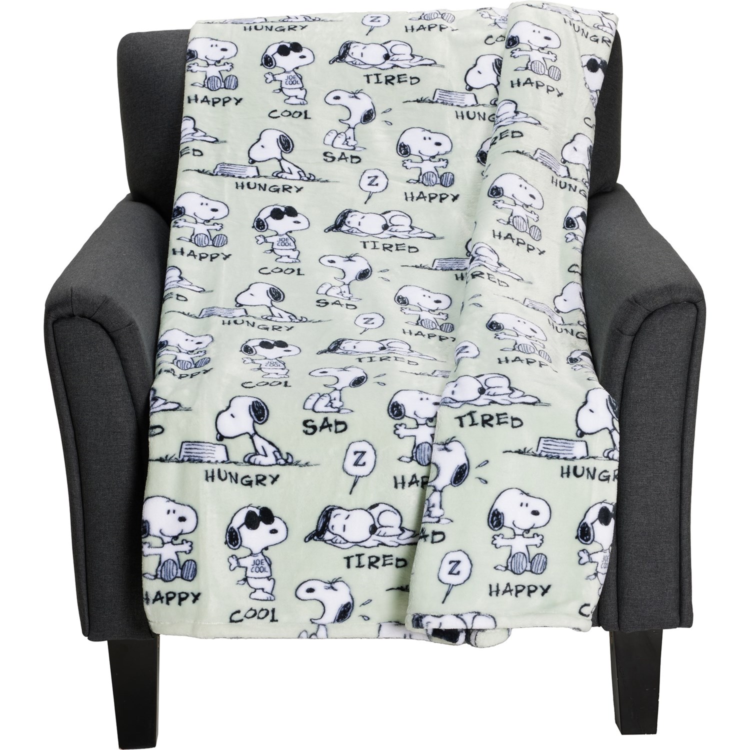 Peanuts Snoopy Different Emotion Fleece Throw - 60x70” - Save 46%