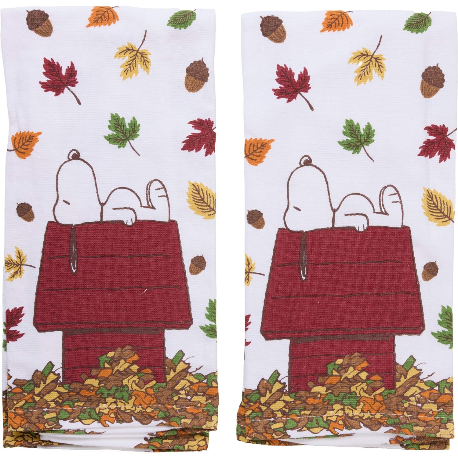 Peanuts Snoopy Fall House Kitchen Towel Set - 2-Pack, 18x28” - Save 33%