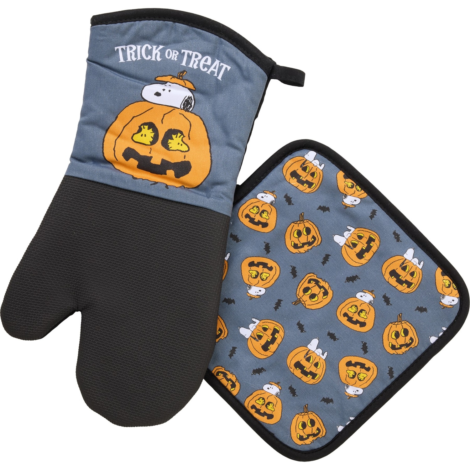 Peanuts Snoopy Halloween Neoprene Oven Mitt and Pot Holder Set - 2-Pack ...