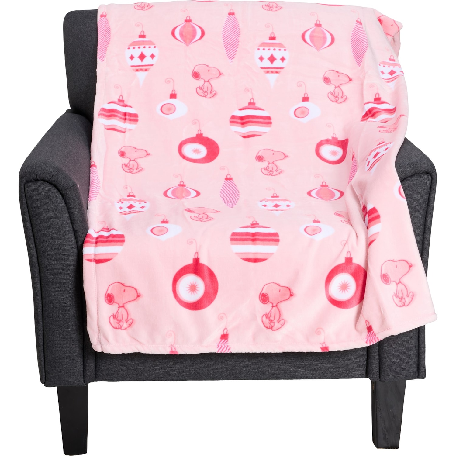 Peanuts Snoopy Mid-Century Christmas Throw Blanket - 60x70”, 350 gsm ...