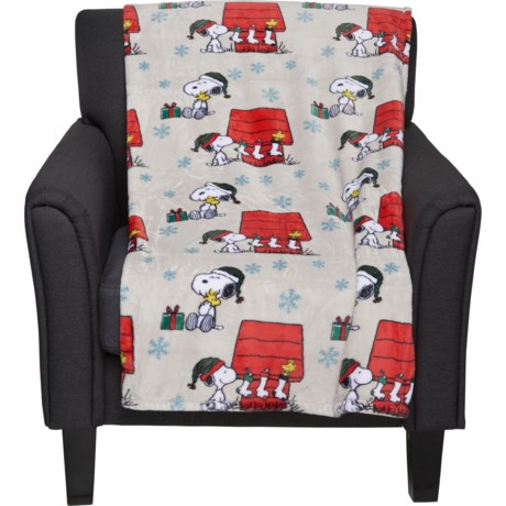 Peanuts Snoopy Stockings Fleece Throw Blanket - 50x70” - Save 42%