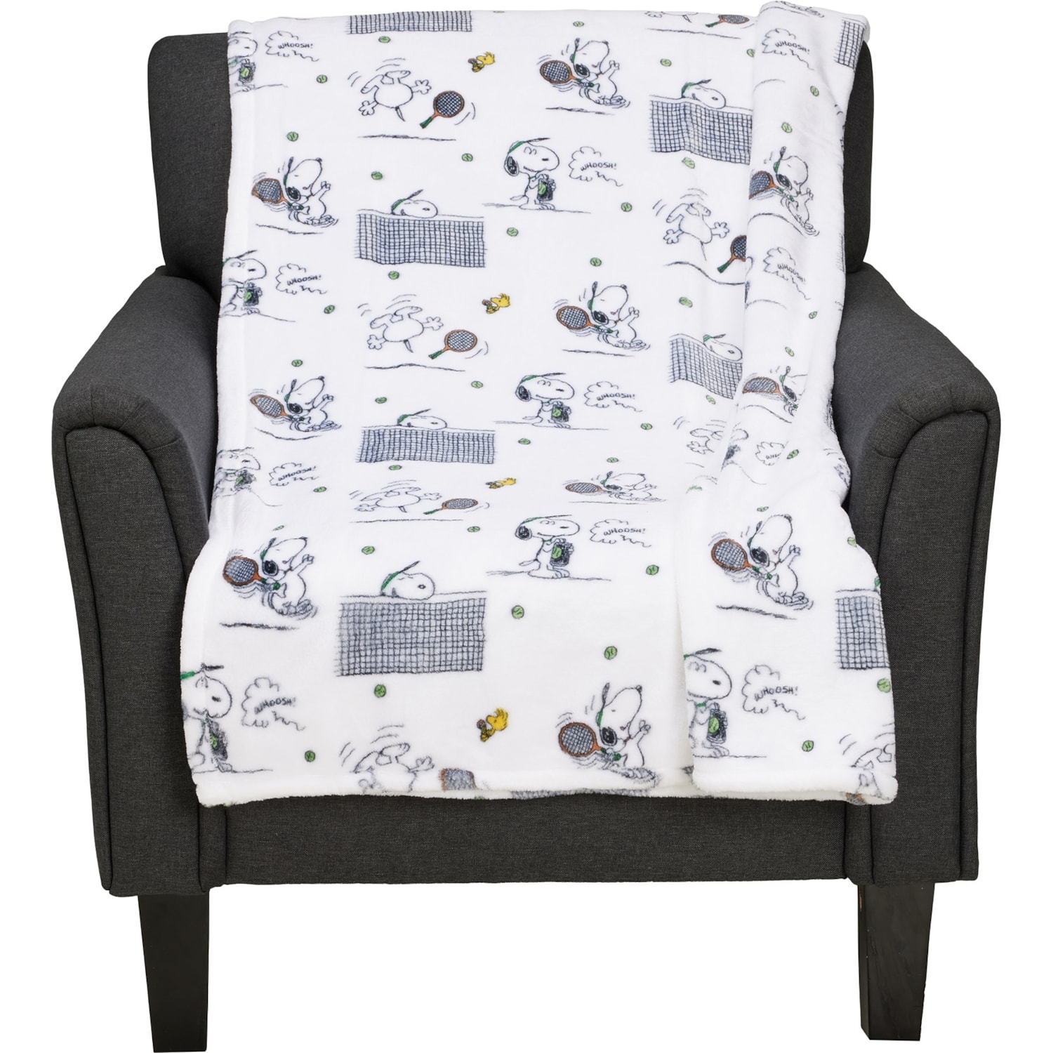 Peanuts Snoopy the Tennis Star Fleece Throw Blanket - 60x70” - Save 61%