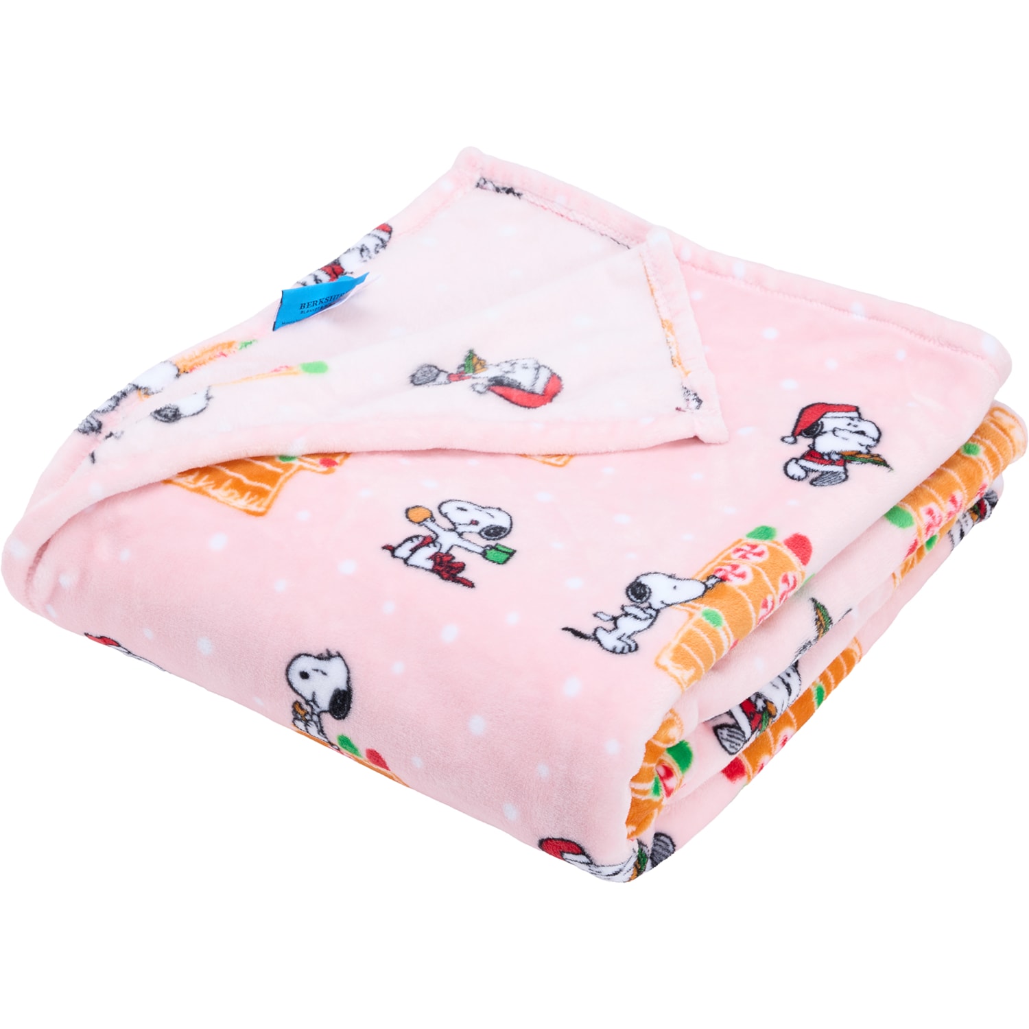 Peanuts Snoopy’s Gingerbread Dreams Throw Blanket - 60x70”, 350 gsm ...