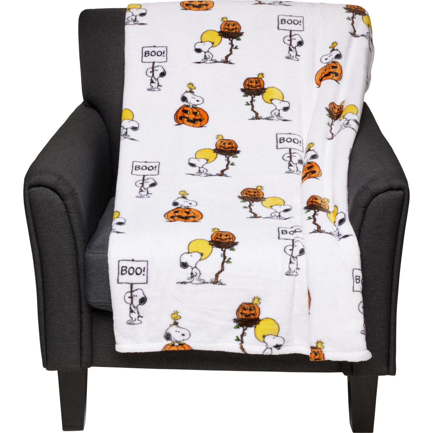 Peanuts Woodstock and Pumpkins Oversized Fleece Throw Blanket - 60x70 ...