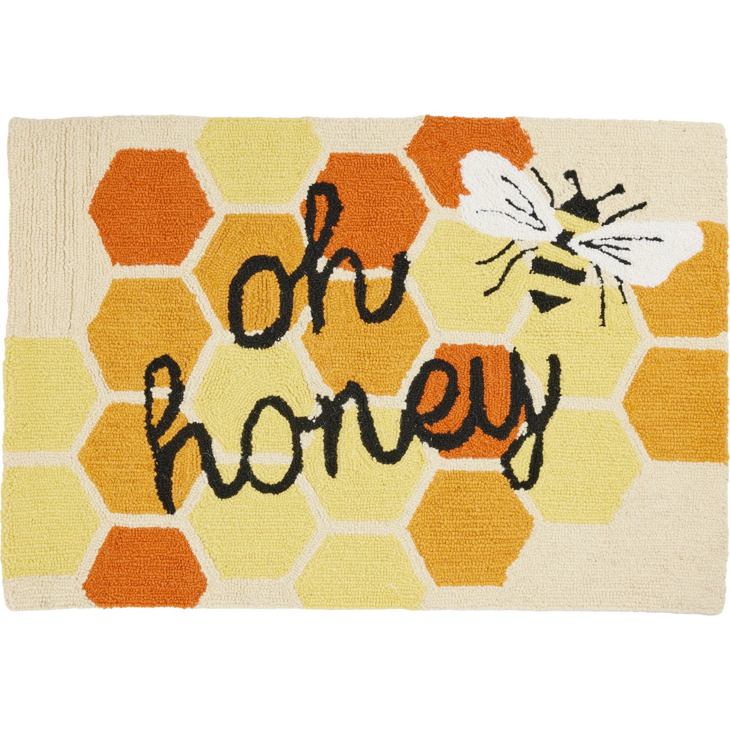 Peking Handicraft Oh Honey Hand-Hooked Wool Accent Rug - 2x3’, Multi ...