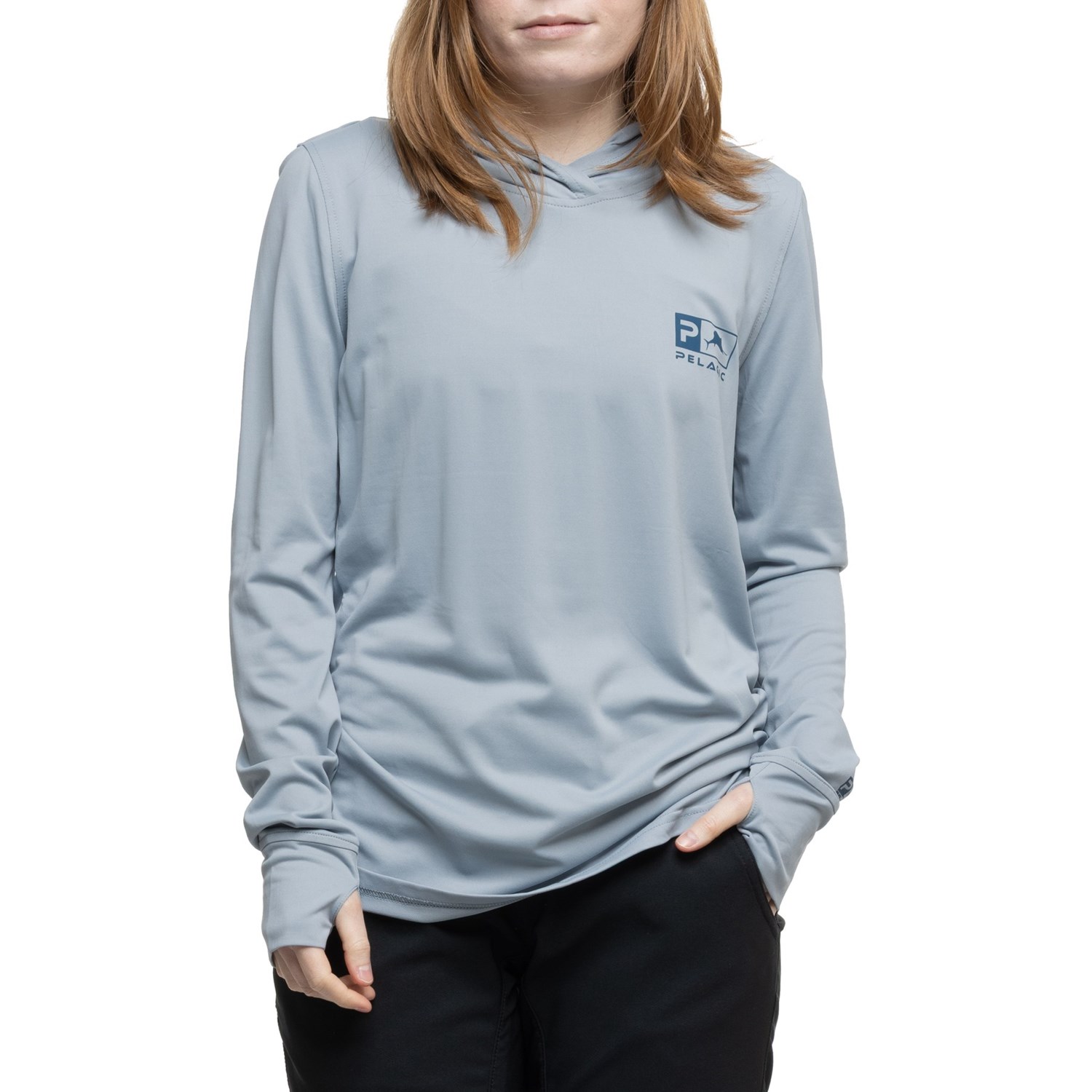 Pelagic AquaTek Hooded Shirt - UPF 50+, Long Sleeve - Save 74%