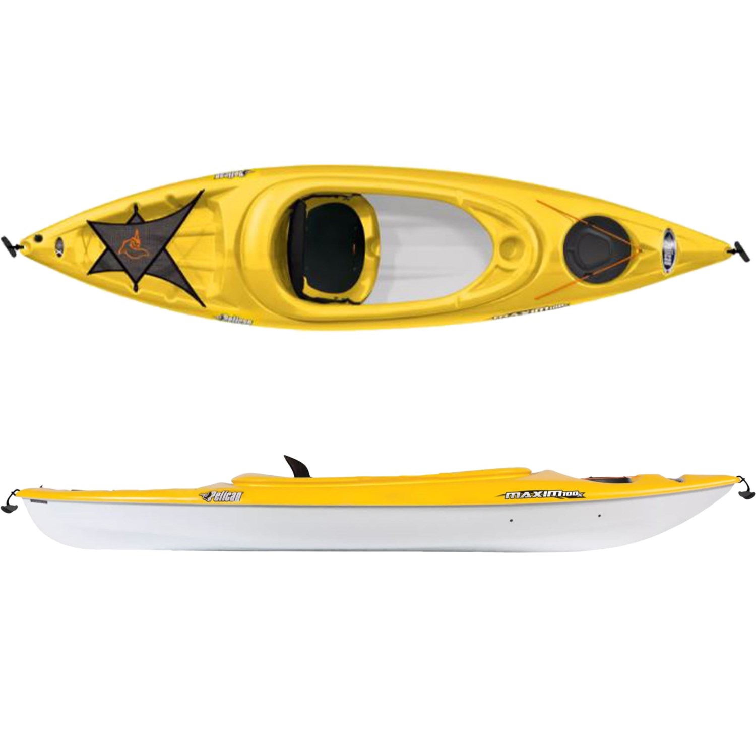 PELICAN Maxim 100X Angler Fishing Kayak with Paddle - 10’, Sit-In ...