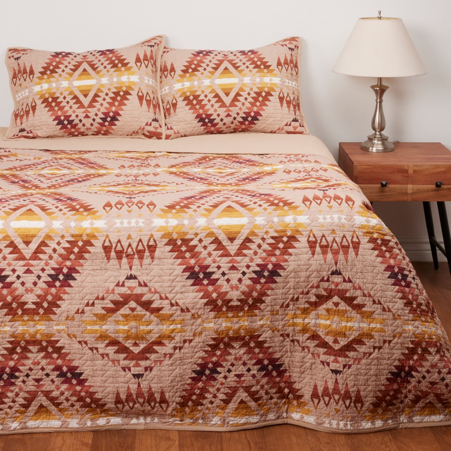 Pendleton Full-Queen Mission Trails Quilted Coverlet Set - Irish Cream - Save 53%