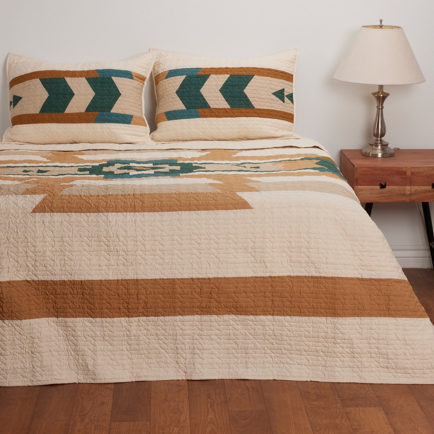 Pendleton Full-Queen Trail Star Quilted Coverlet Set - Multi - Save 61%