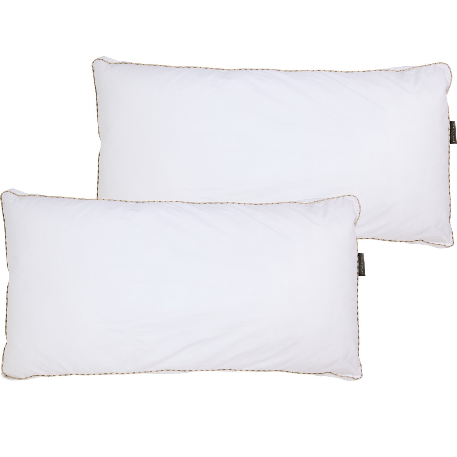 Pendleton King Cotton-Wool Gusset Bed Pillows - 2-Pack, White - Save 59%