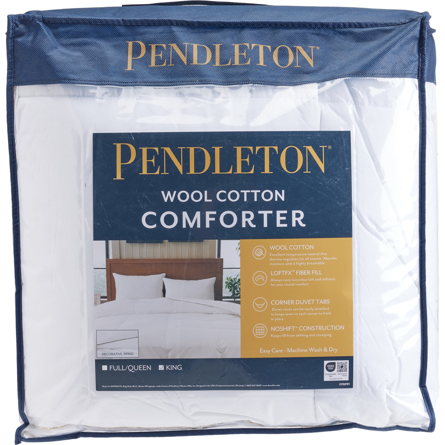 Pendleton King Down-Alternative Comforter - White - Save 50%