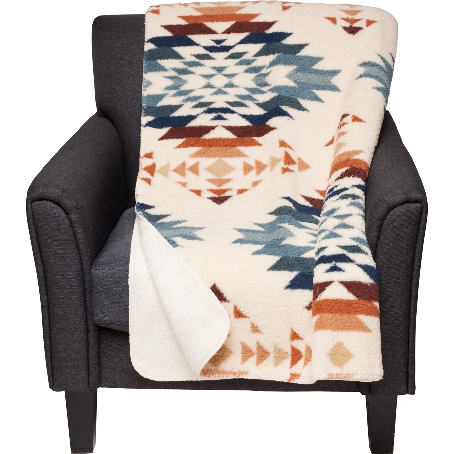 Pendleton Peak Canyon Sherpa Throw Blanket - 50x70” - Save 50%