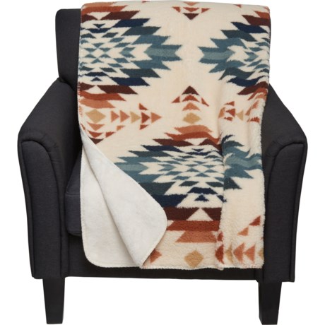 Pendleton Peak Canyon Sherpa Throw Blanket - 50x70” - Save 50%
