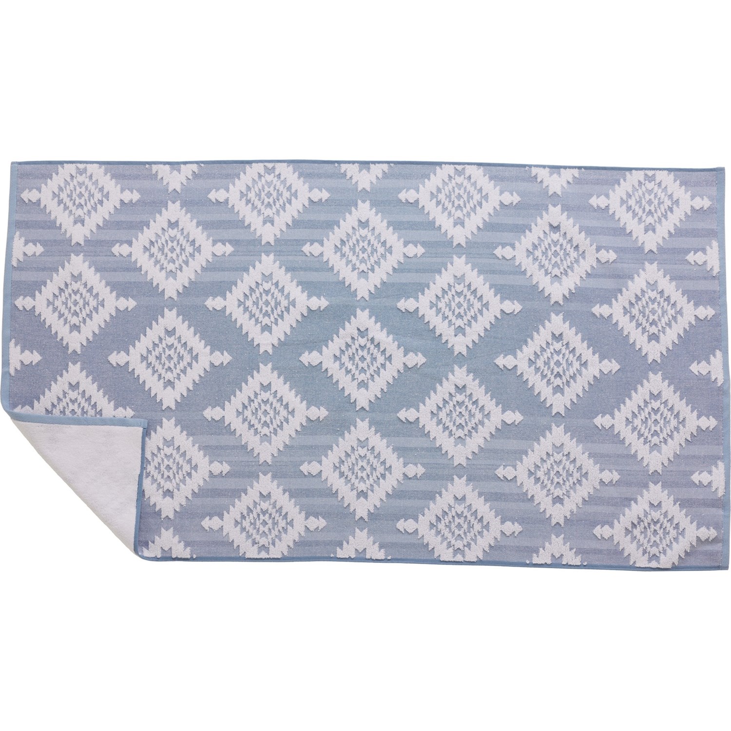 Pendleton Peak Canyon Yarn-Dyed Jacquard Bath Towel - 570 gsm, 30x54”, Coronet Blue - Save 52%