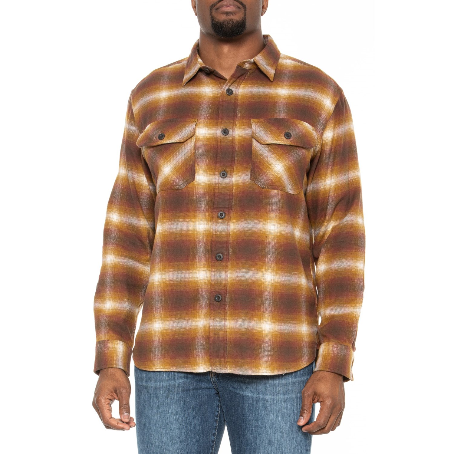 Pendleton Plaid Burnside Flannel Shirt - Long Sleeve - Save 61%
