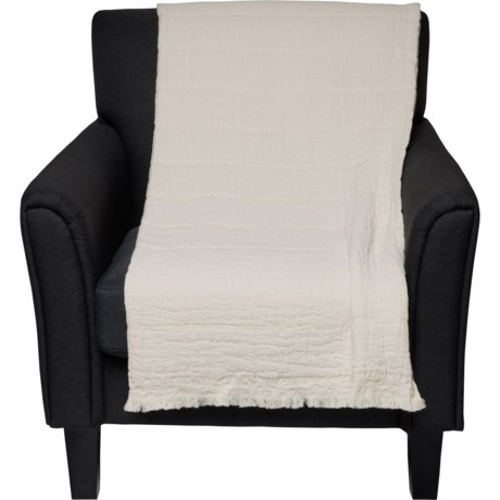 Piubelle Made in Portugal Textured Cotton Mallow Throw Blanket - 50x70 ...