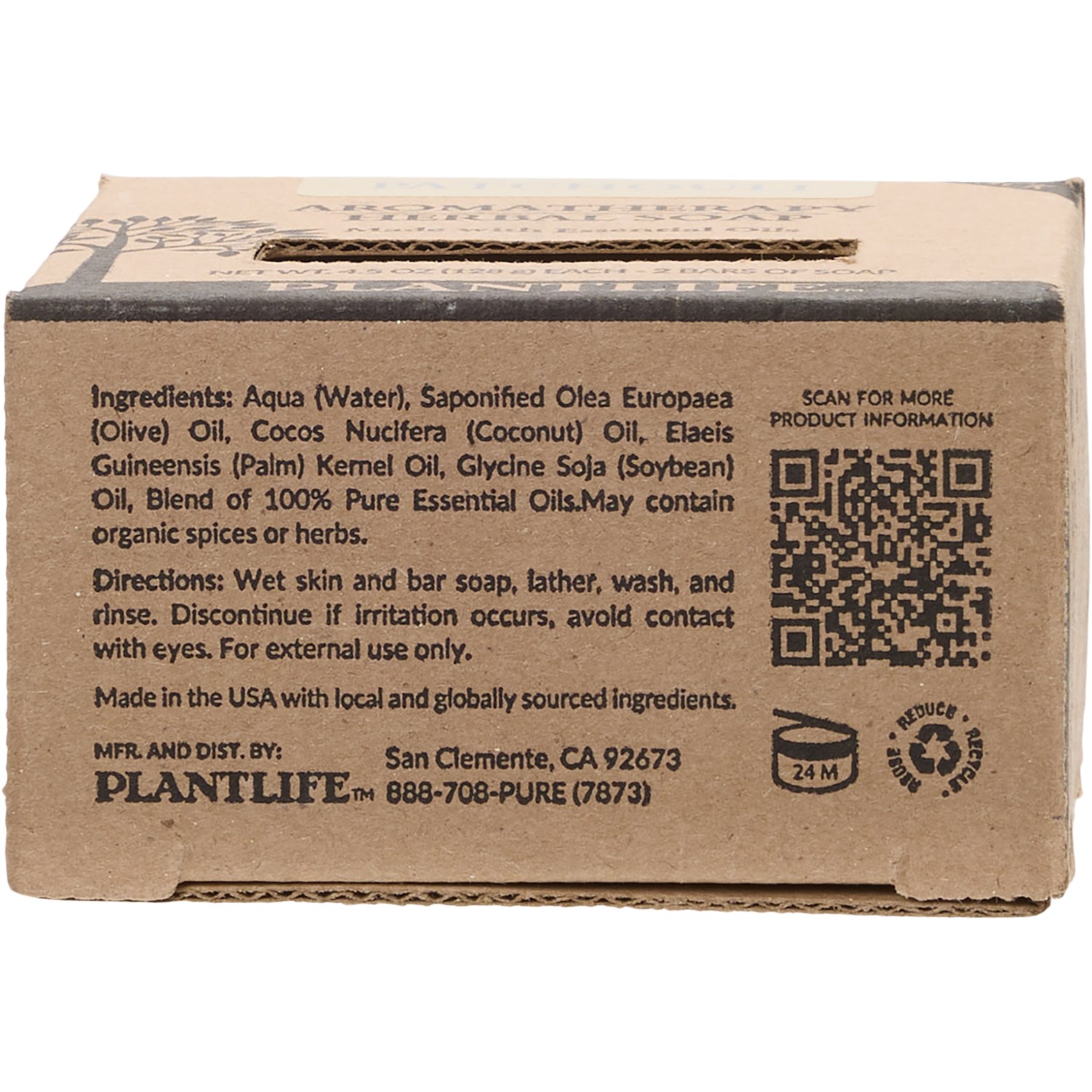 Plant Life Aromatherapy Herbal Bar Soap - 4.5 oz., 2-Pack - Save 33%