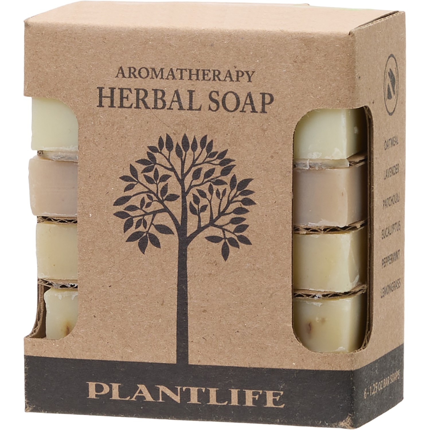 Plant Life Aromatherapy Herbal Soap Sampler Set - 6-Pack, 1.25 oz ...