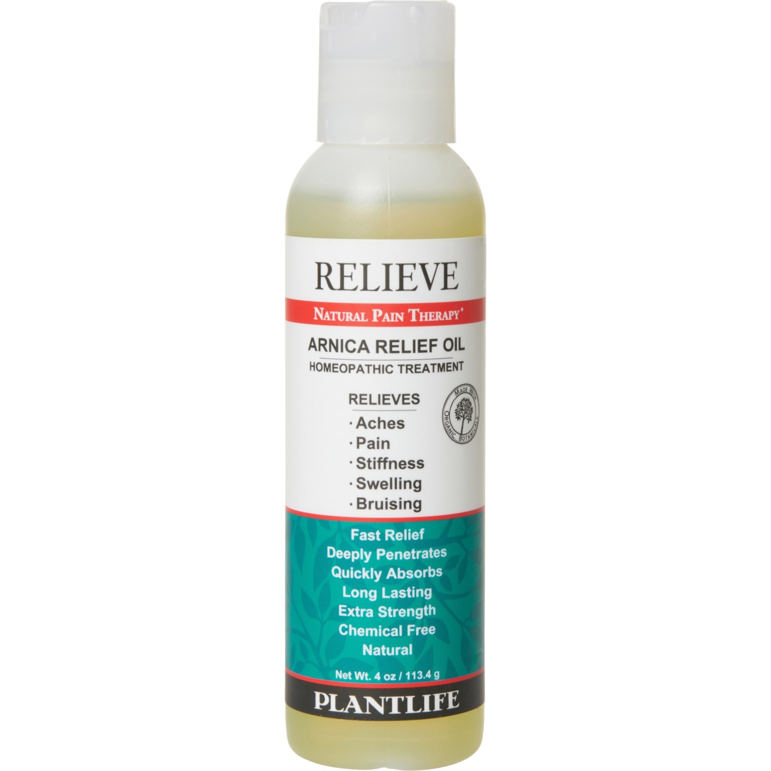 Plant Life Homeopathic Arnica Relief Oil - 4 oz. - Save 33%