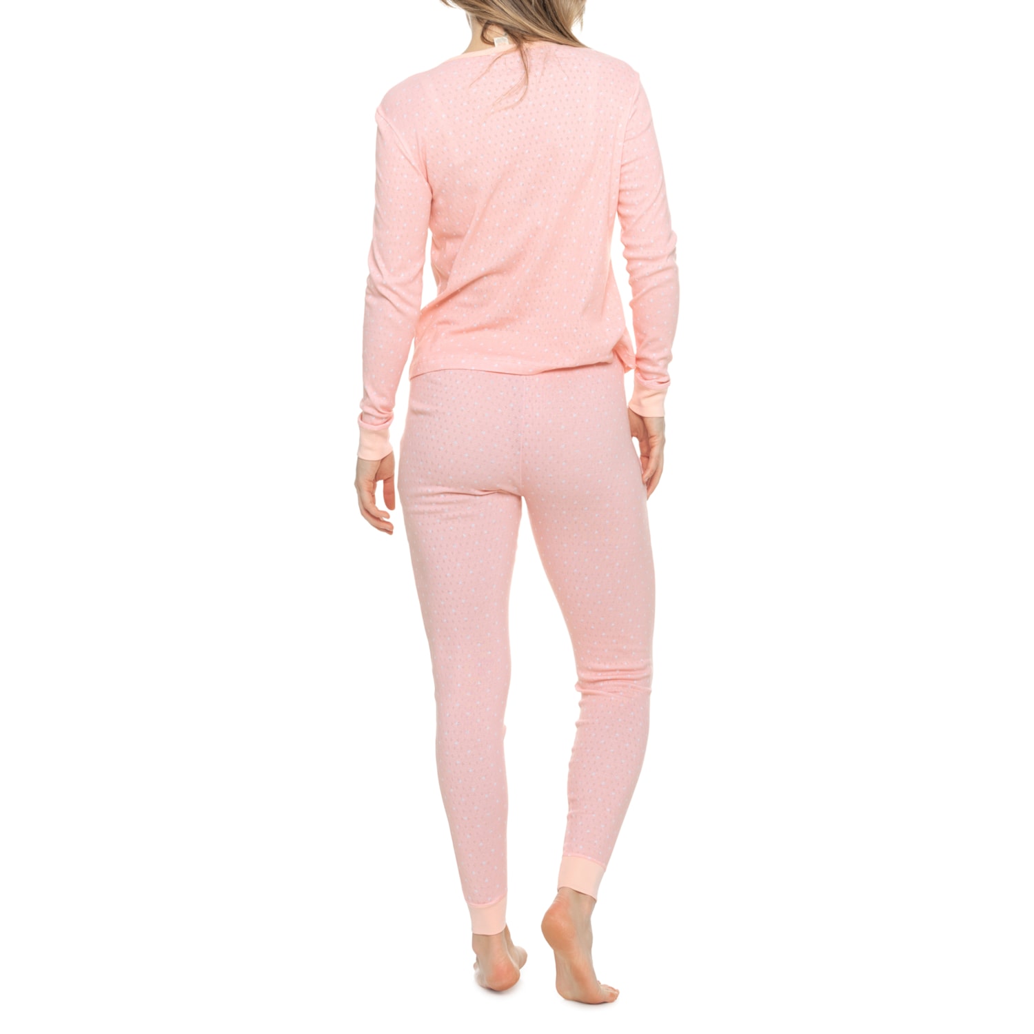Poppy & Clay Heart Pointelle Thermal Pajamas - Organic Cotton, Long ...