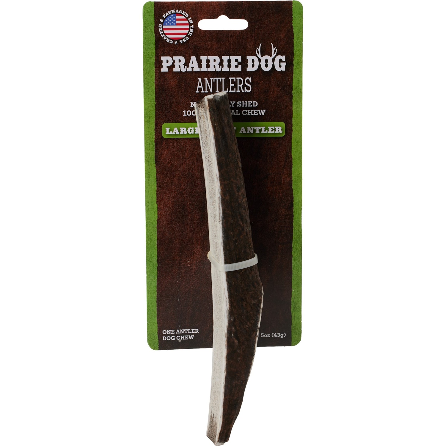 Prairie Dog Split Antler Dog Chew - Large - Save 38%