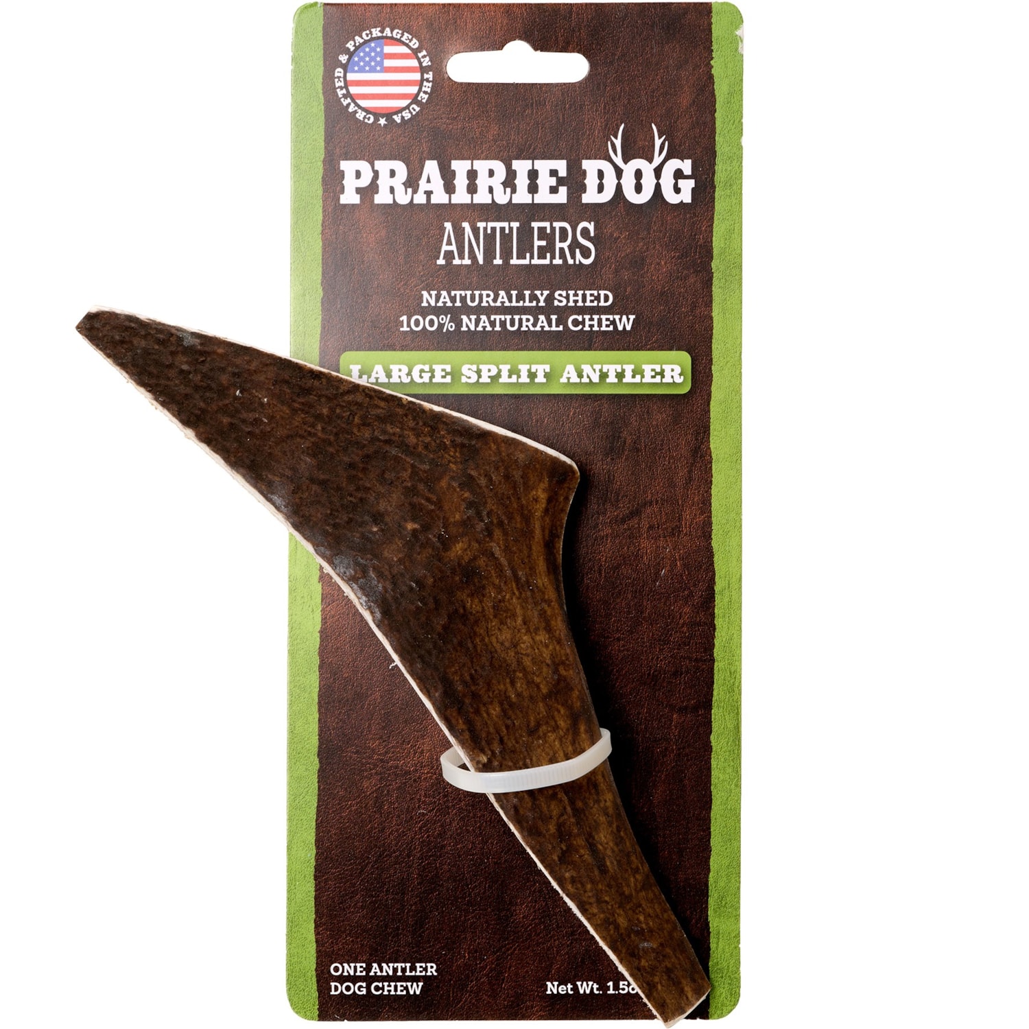Prairie Dog Split Antler Dog Chew - Large - Save 38%