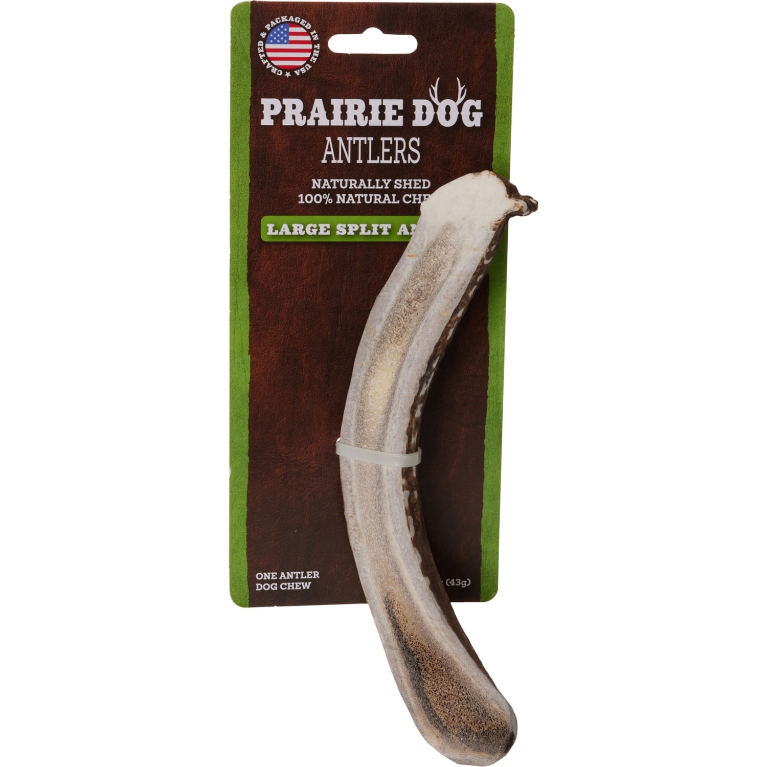 Prairie Dog Split Antler Dog Chew - Large - Save 33%