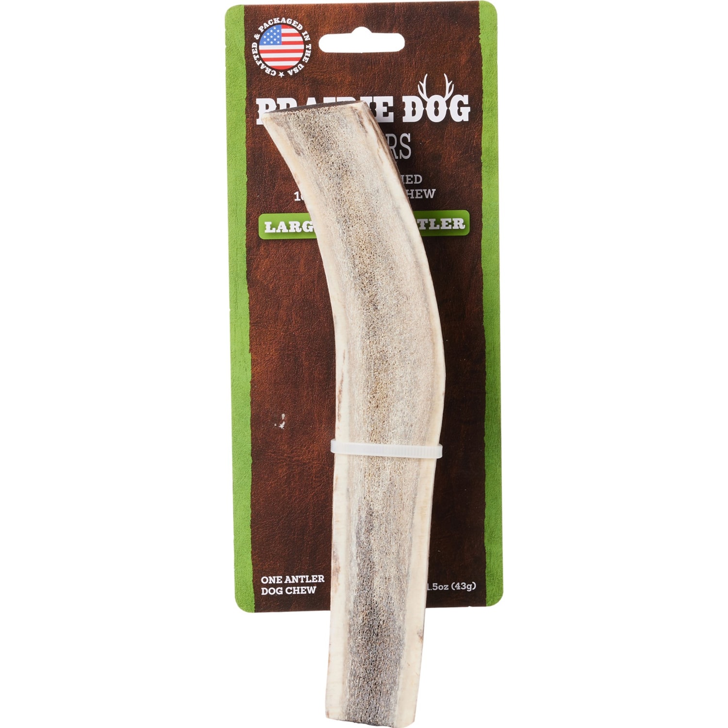 Prairie Dog Split Antler Dog Chew - Large - Save 33%