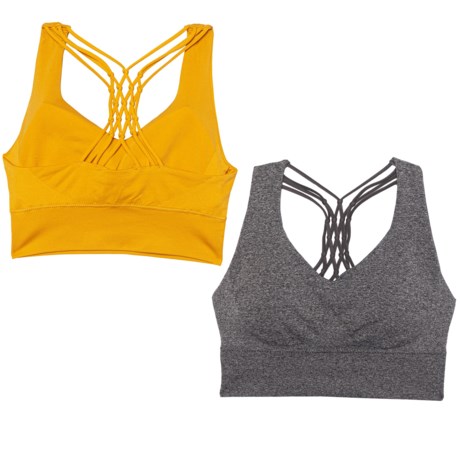 Pro-Fit Seamless Knotted Racerback Short Sports Bra (For Women) - Save 72%