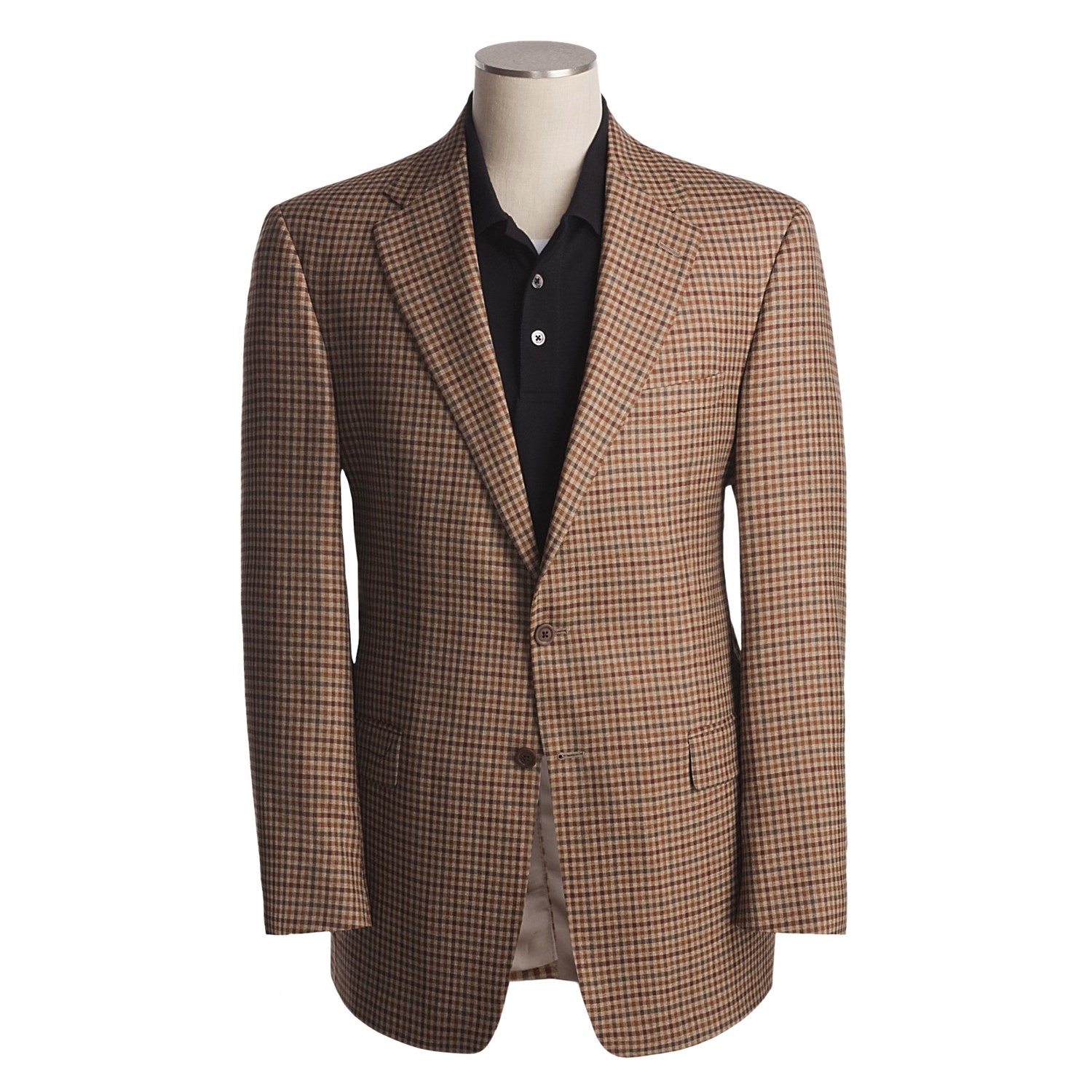 Hickey Freeman Tan Check Sport Coat (For Men) 2961H